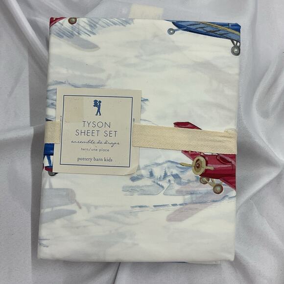 Pottery Barn Kids | Bedding | New Pottery Barn Kids Tyson Twin Sheet ...